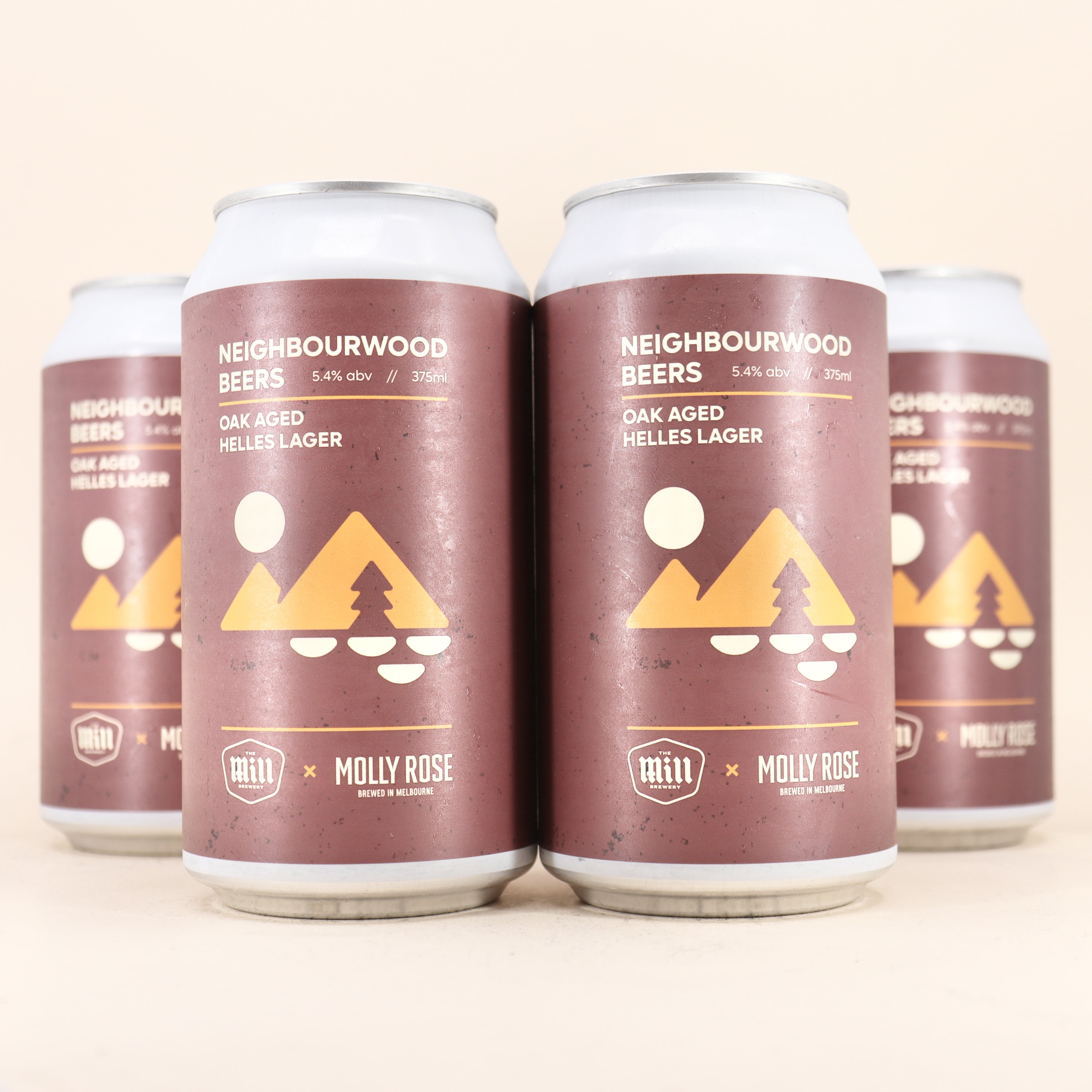 The Mill x Molly Rose Neighbourwood Oak Aged Helles Lager Can 375ml 4 – Beermash