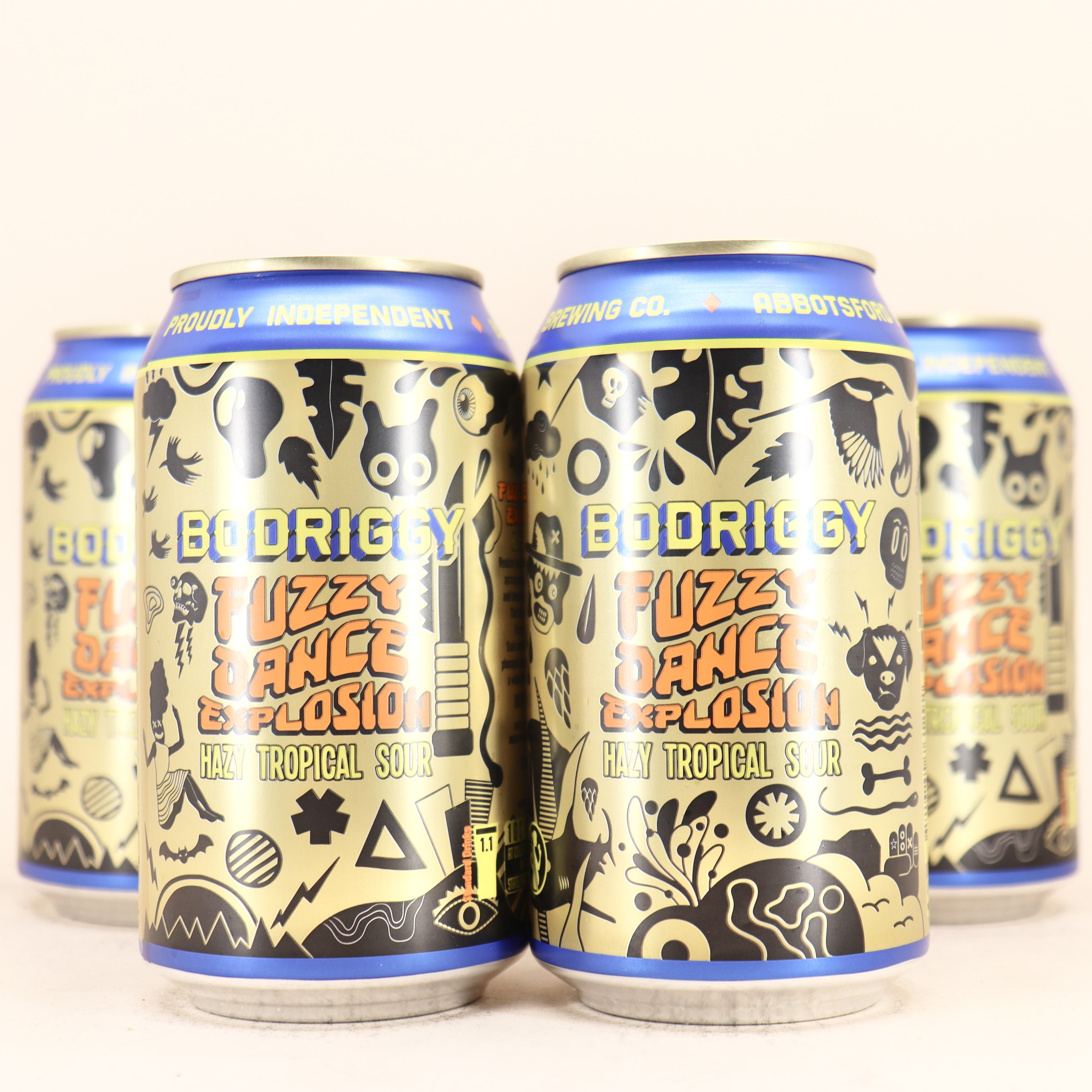 Bodriggy Fuzzy Dance Explosion Hazy Tropical Sour Can 355ml 4 Pack – Beermash
