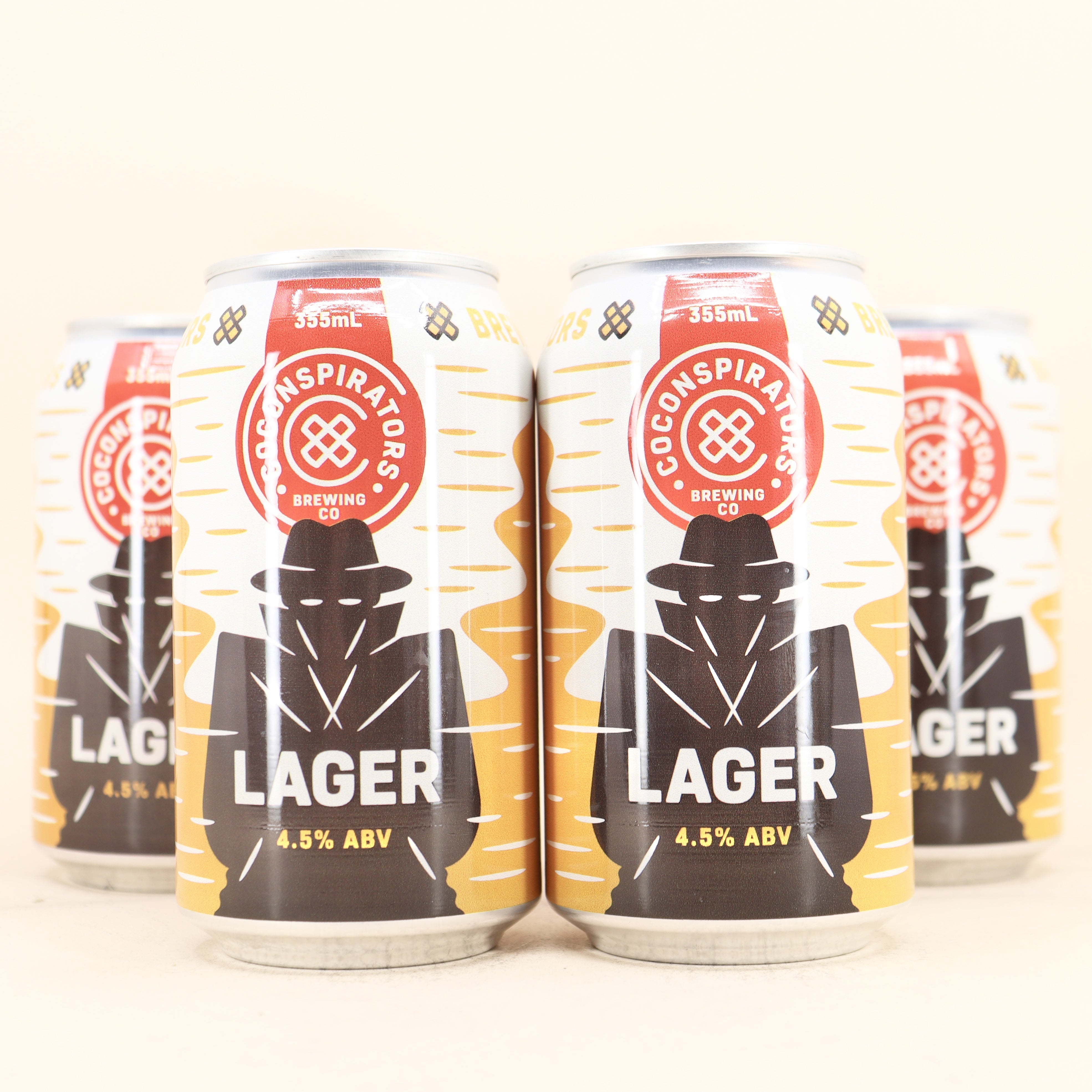 CoConspirators Usual Suspects Lager Can 355ml 4 Pack – Beermash