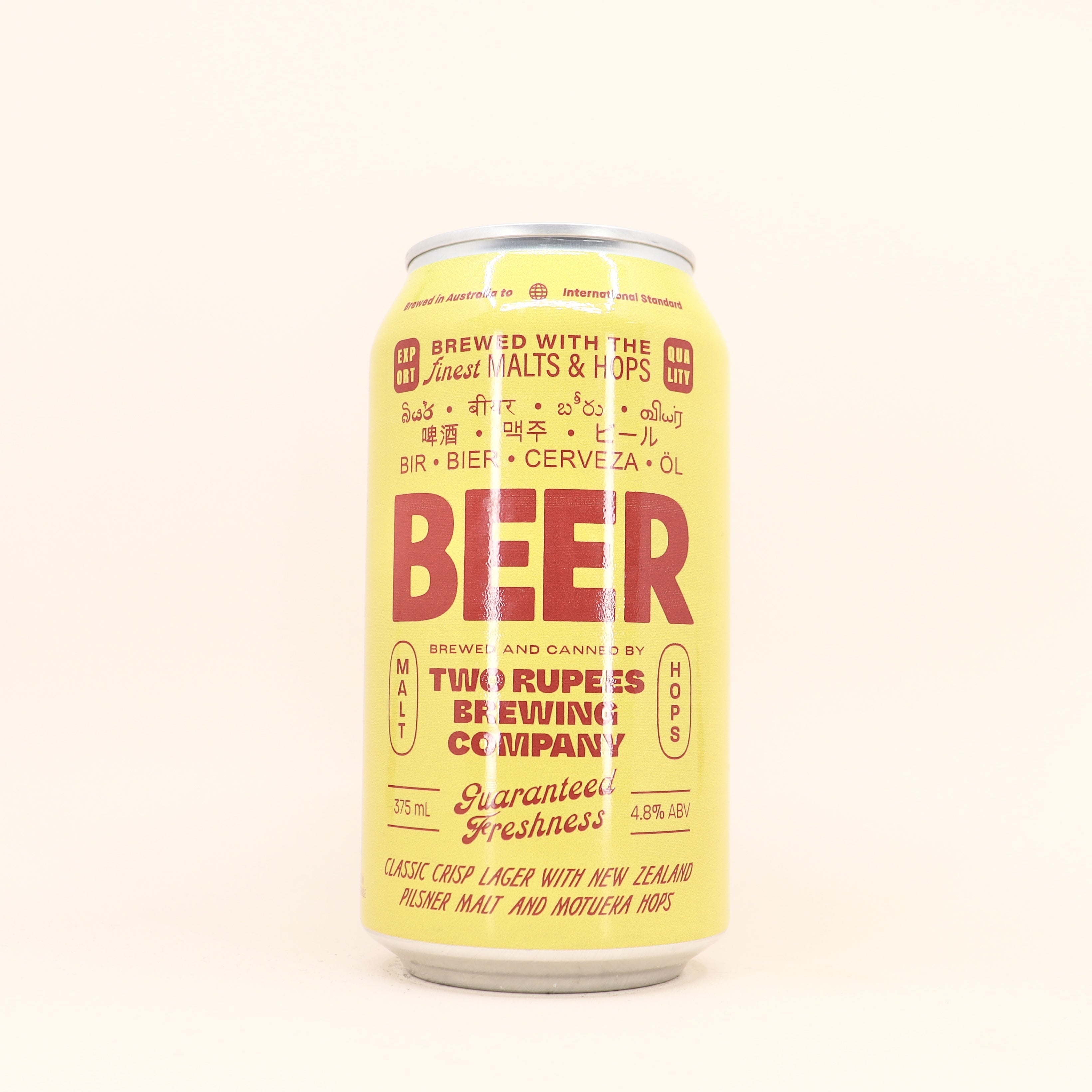 Two Rupees Beer Lager Can 375ml – Beermash