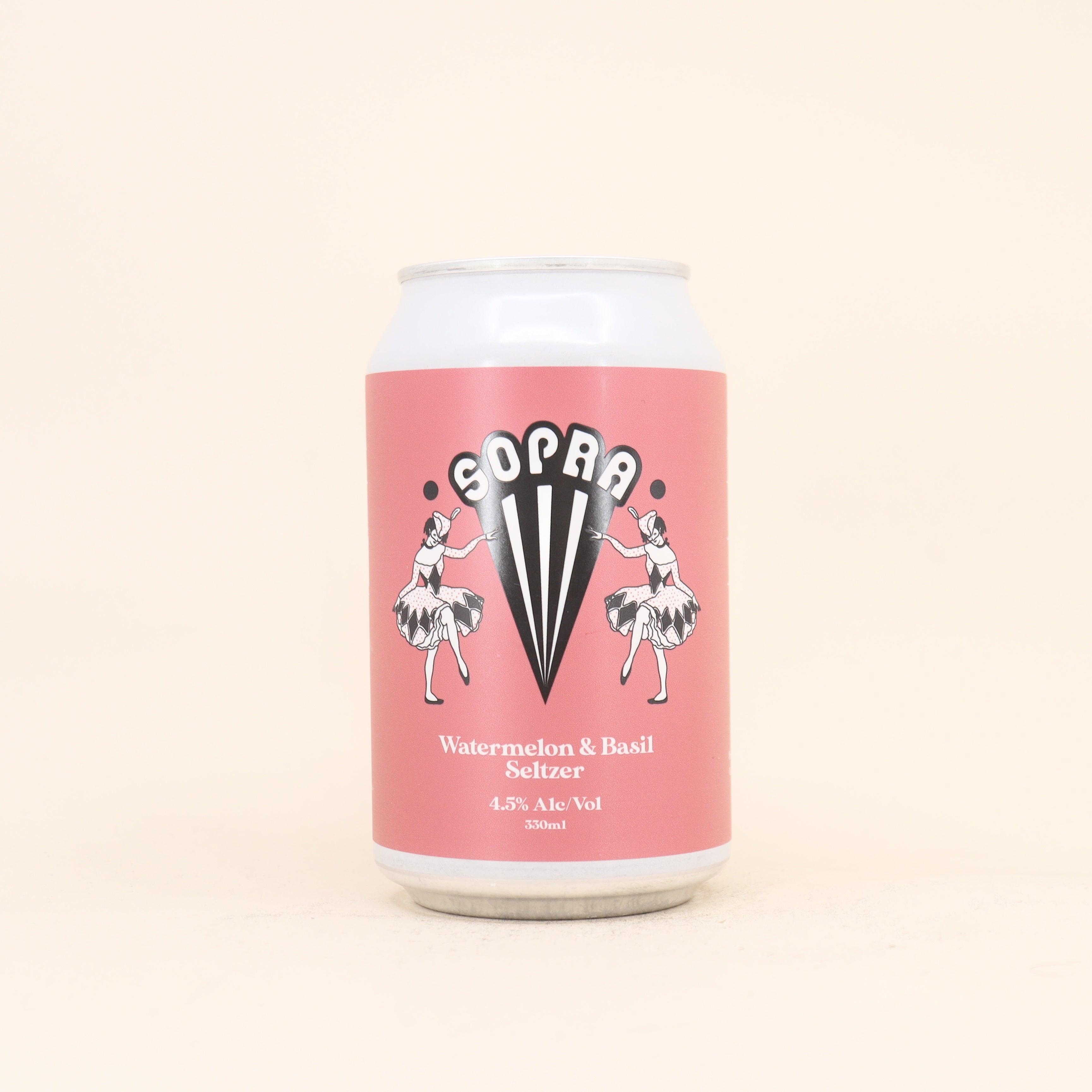 Sopra Seltzer Watermelon and Basil Seltzer Can 330ml – Beermash