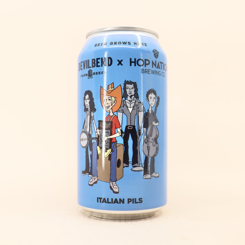 Devilbend x Hop Nation Italian Pils Can 375mL – Beermash