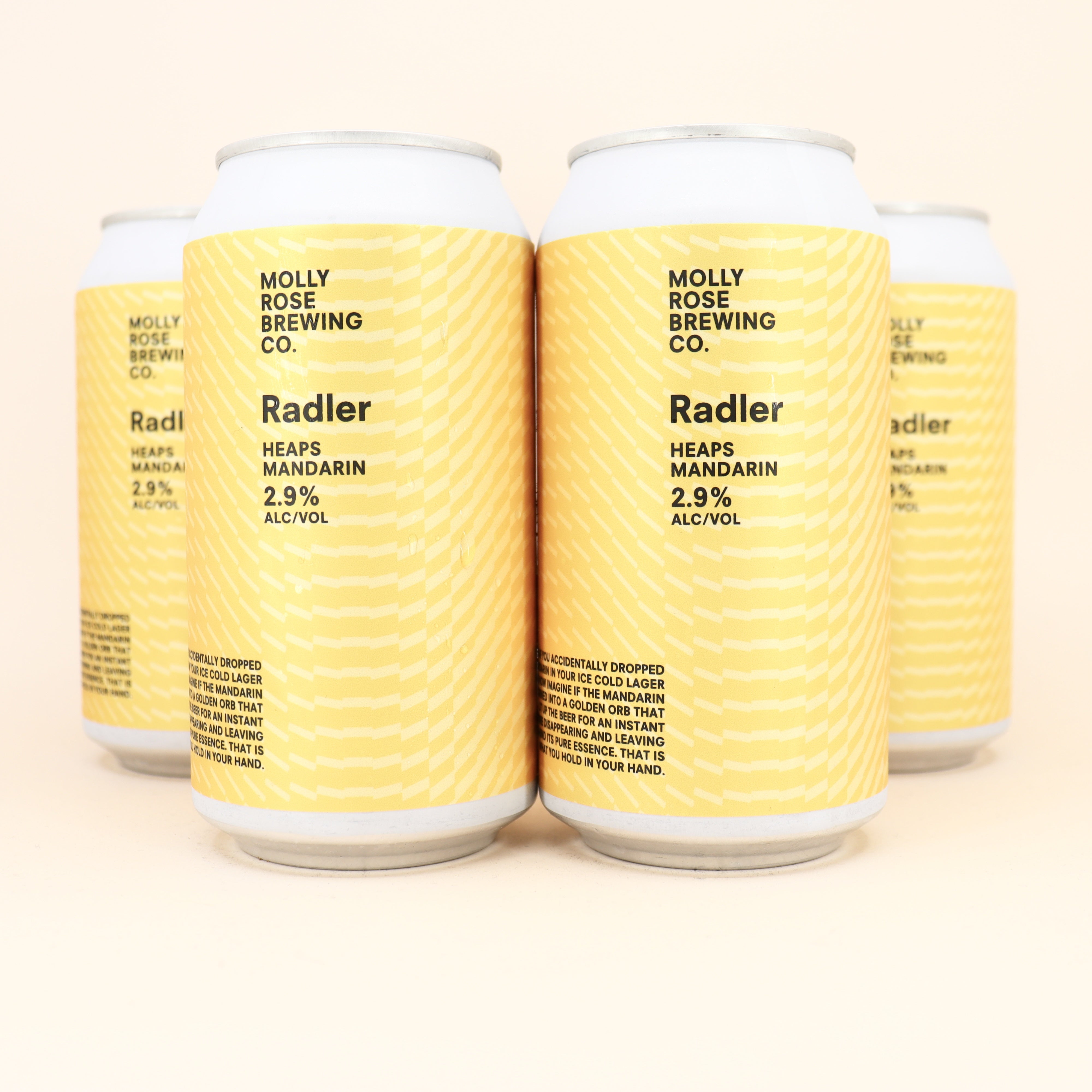 Molly Rose Very Mandarin Radler Can 375ml 4 Pack – Beermash