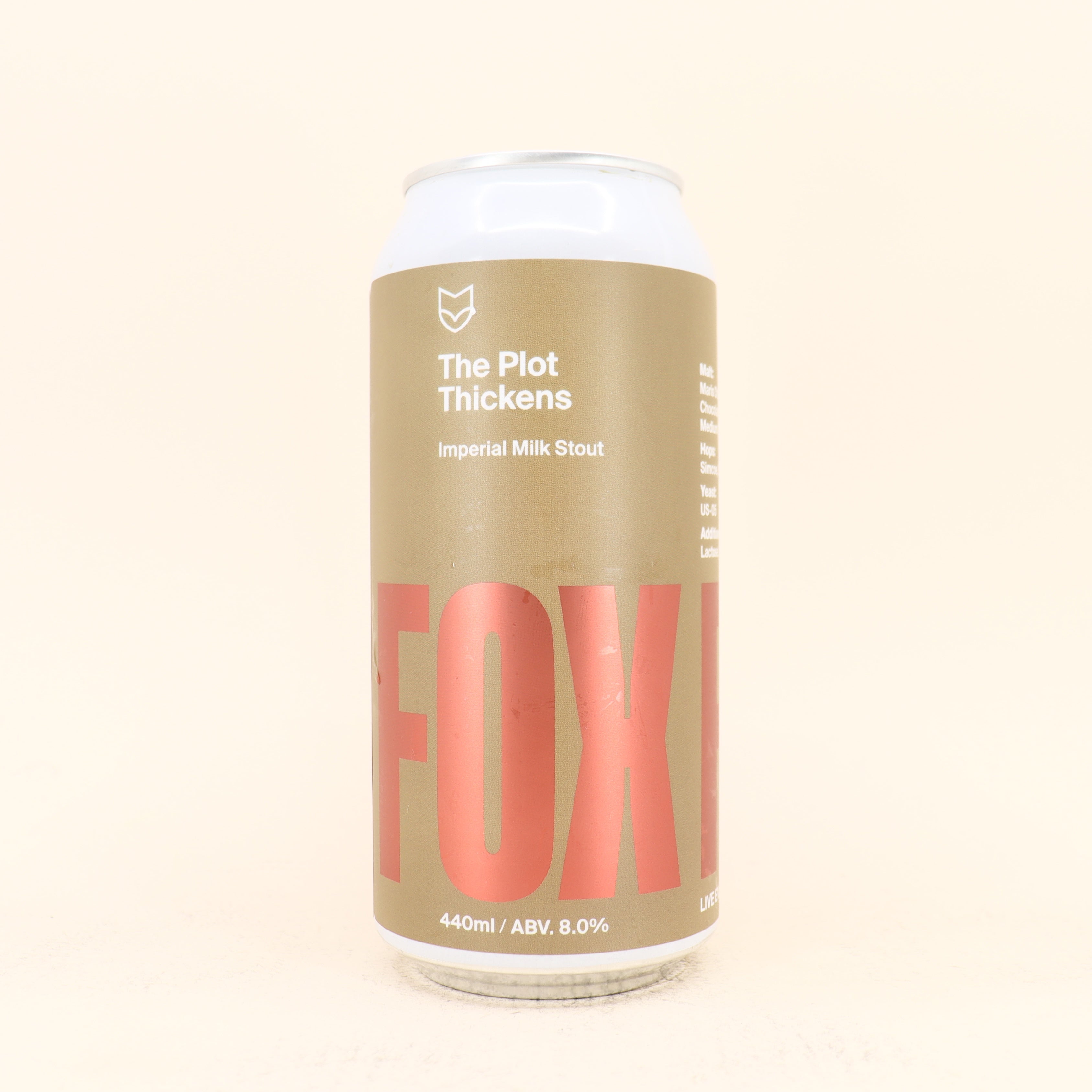 Fox Friday The Plot Thickens Imperial Milk Stout Can 440ml – Beermash