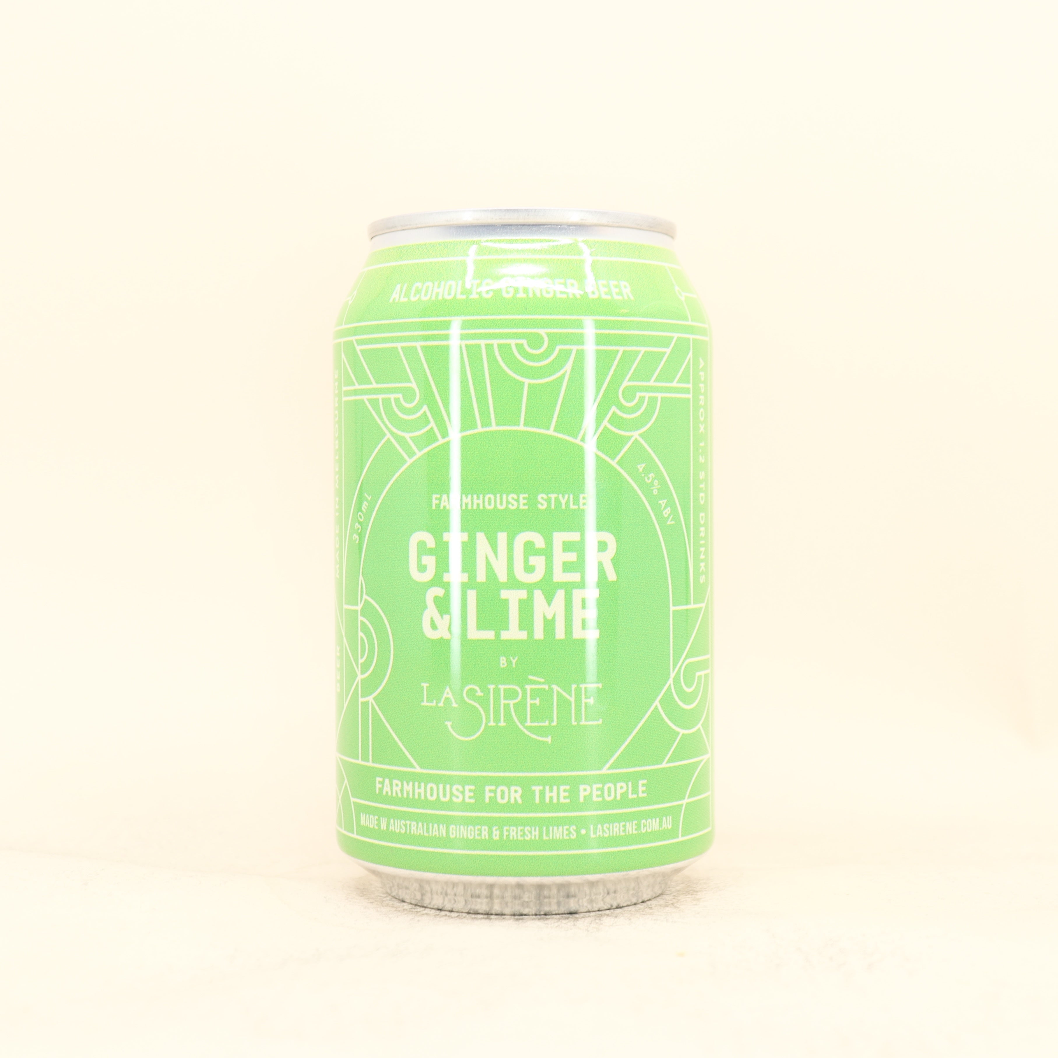 La Sirene Ginger & Lime Beer Can 330ml – Beermash