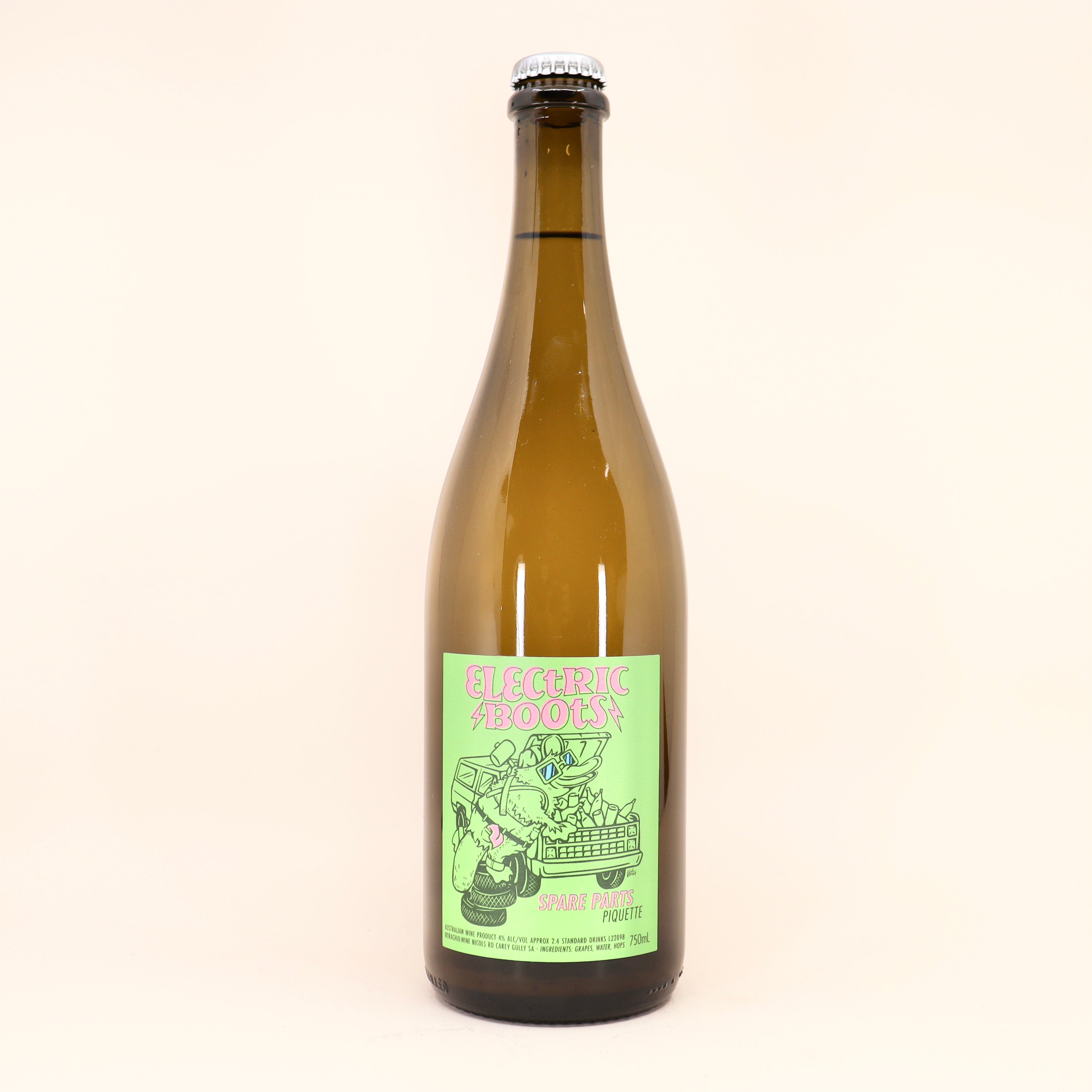 Borachio Electric Boots Hopped Piquette Bottle 750ml – Beermash